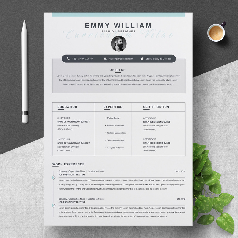 Emmy Resume Template #79016 - TemplateMonster